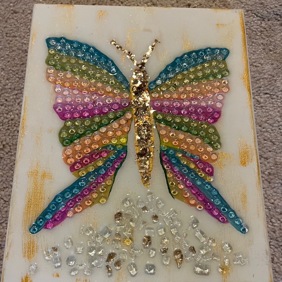 Art | Hand Painted Butterfly | Poshmark